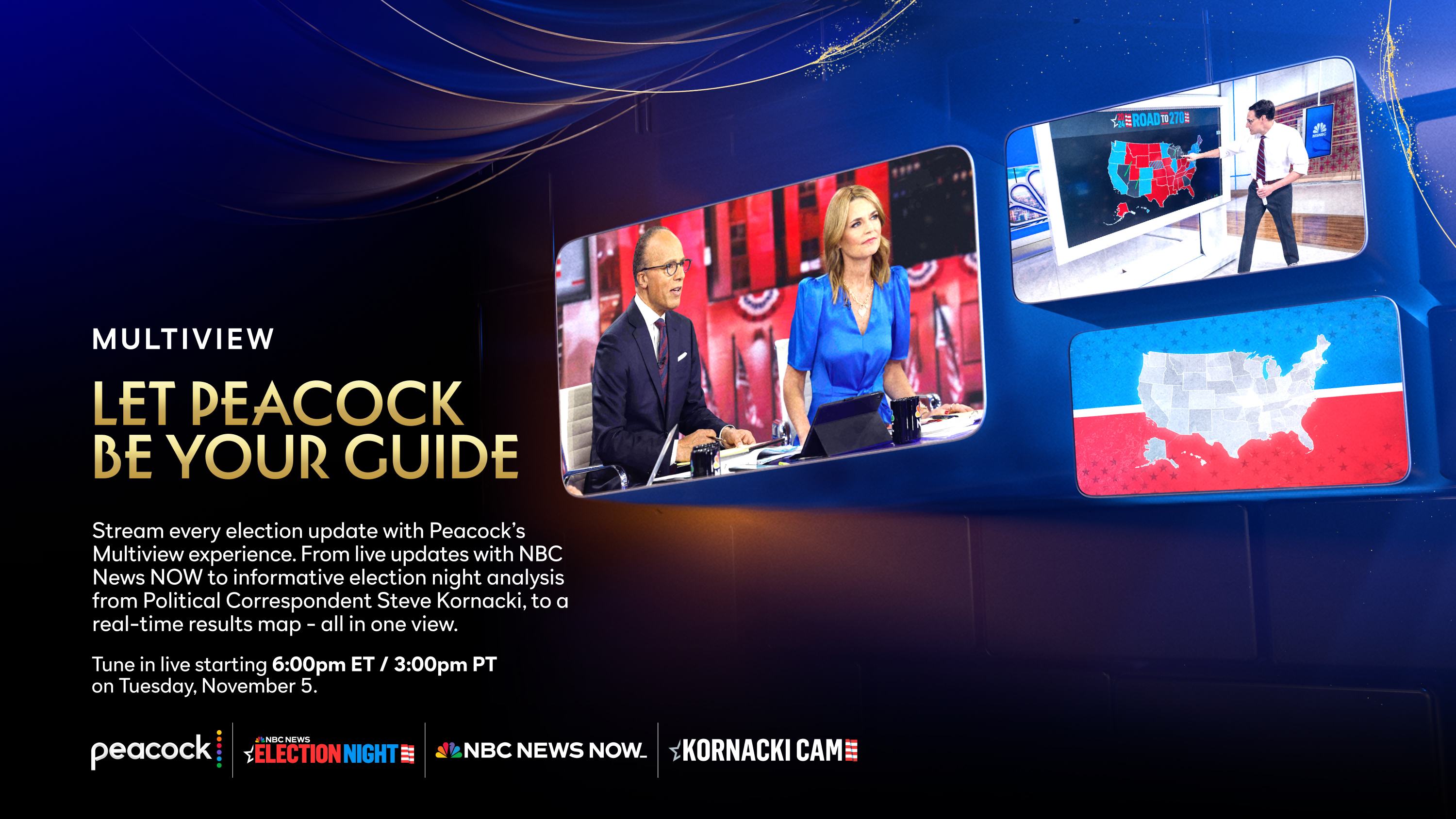 Peacock Debuts NBC News Multiview on 2024 U.S. Election Night ...